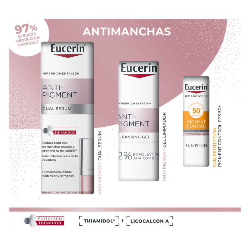Eucerin pack antipigment dual serum + regalo gel de limpieza + regalo ...